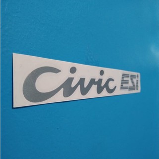 Eurodecals Civic ESi cursive cut out sticker | Shopee Philippines
