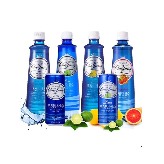 Chojung Sparkling Water 250ml 500ml Korean Drinks Korean Product