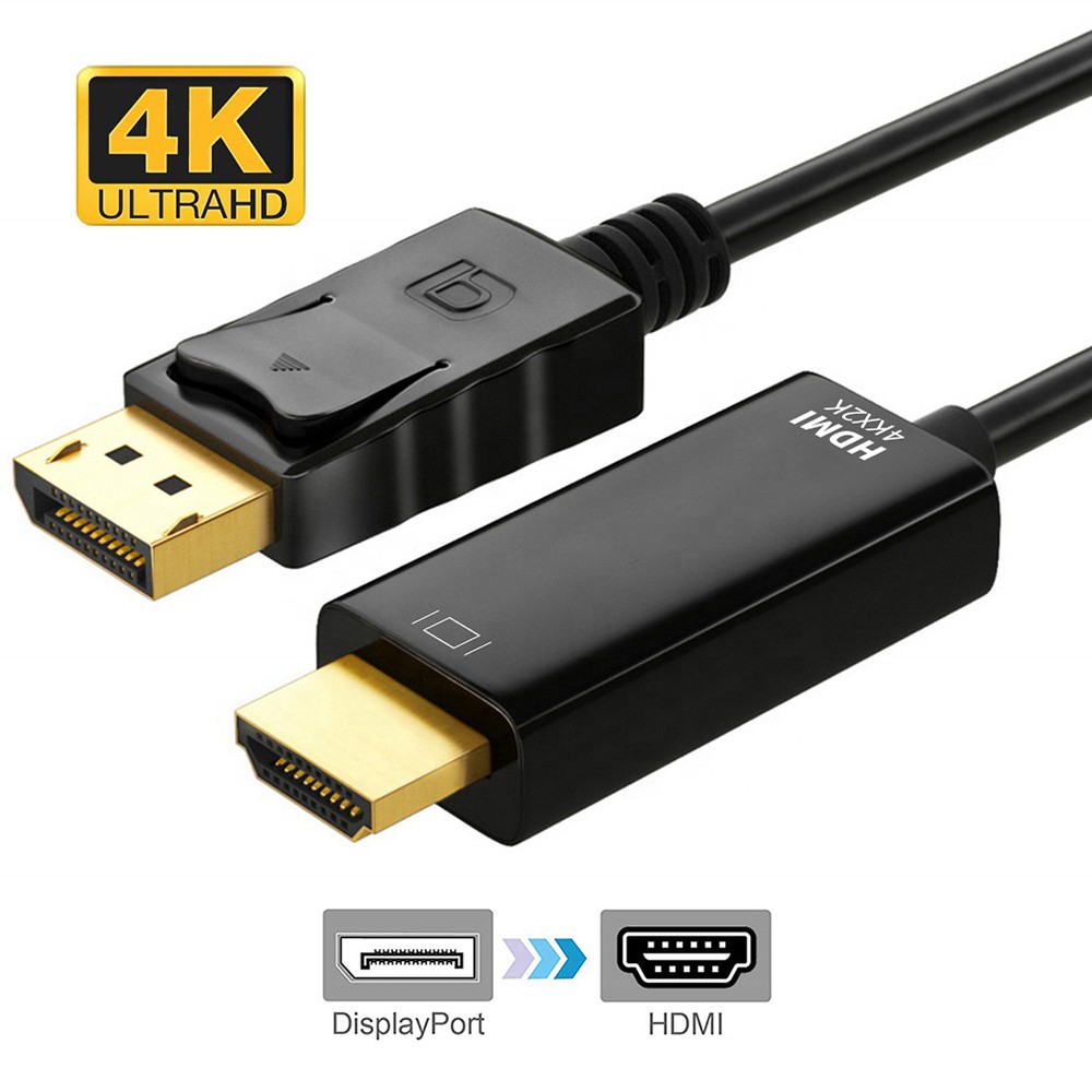 DisplayPort to HDMI Cable 4K Display Port for PC Laptop HDTV Projector ...