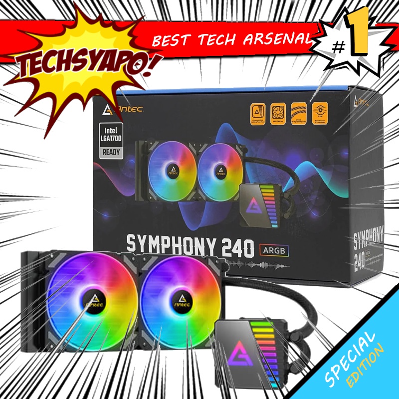 ANTEC SYMPHONY 240 ARGB Newly Designed All-in-One Liquid Cooler | Shopee Philippines