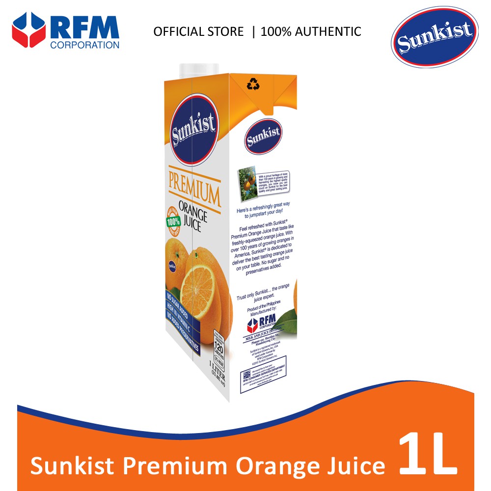 Sunkist Orange Juice Nutrition Facts | Besto Blog