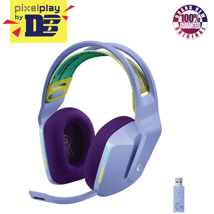 Logitech G733 Lightspeed Wireless RGB Gaming Headset (Lilac) | Shopee ...