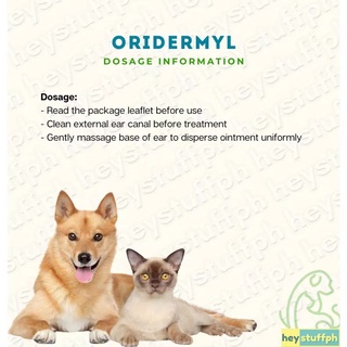 Oridermyl ear ointment 10g dog and cat pet ear ointment to remove ear ...