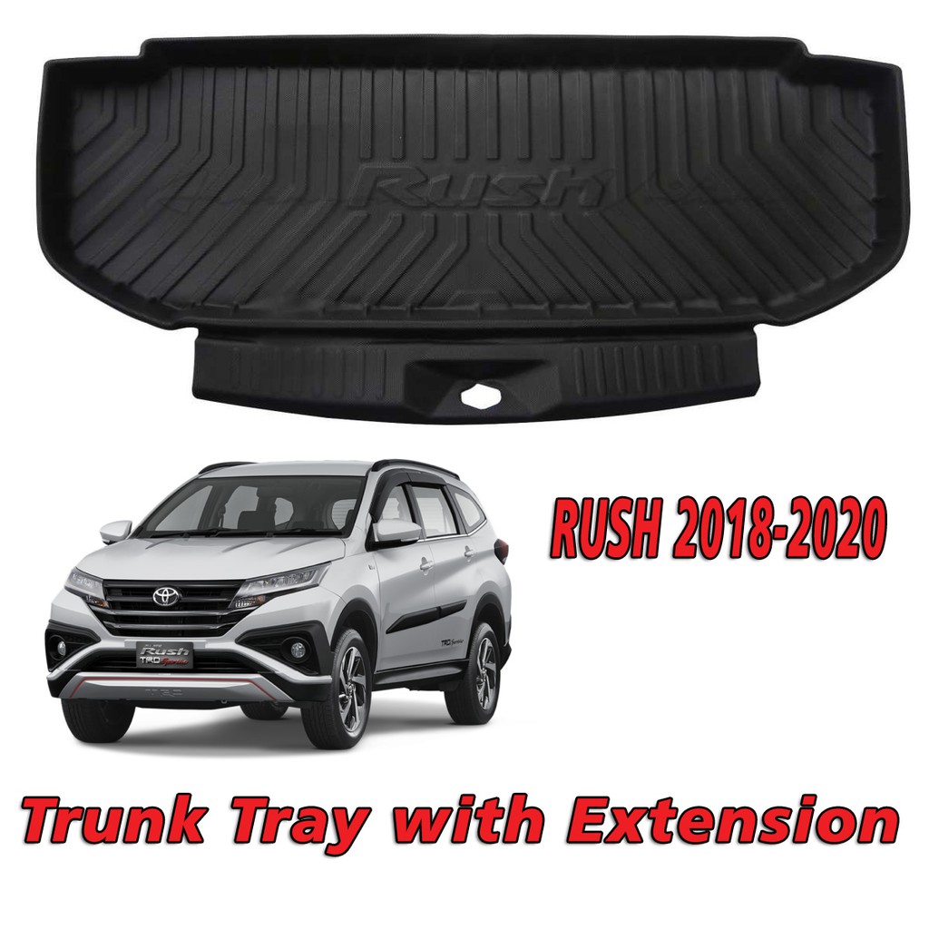 Toyota Rush 2018-2022 Trunk Tray with Extension Extended Trunk Mat ...