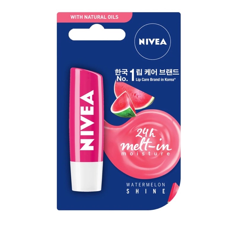 NIVEA Lip Care Watermelon Shine Lip Balm 4.8g | Shopee Philippines