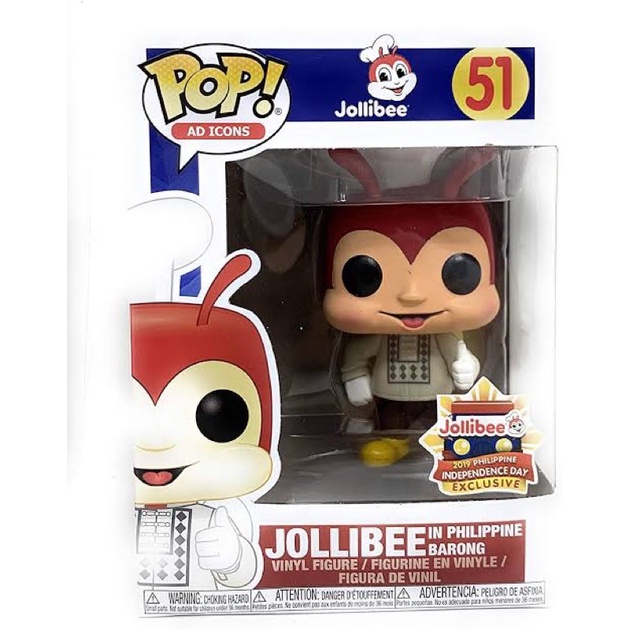 Jollibee Funko Pop in Philippine Barong (Jollibee Barong Funko Pop ...