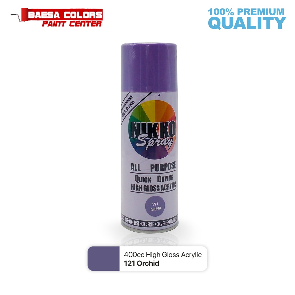NIKKO Spray Paint 121 Orchid All Purpose Quick Drying High-Gloss ...