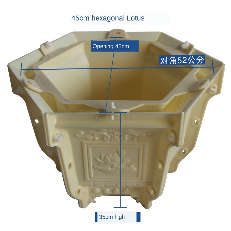 ┅Cement flower pot mold plastic large Roman column bonsai model ...