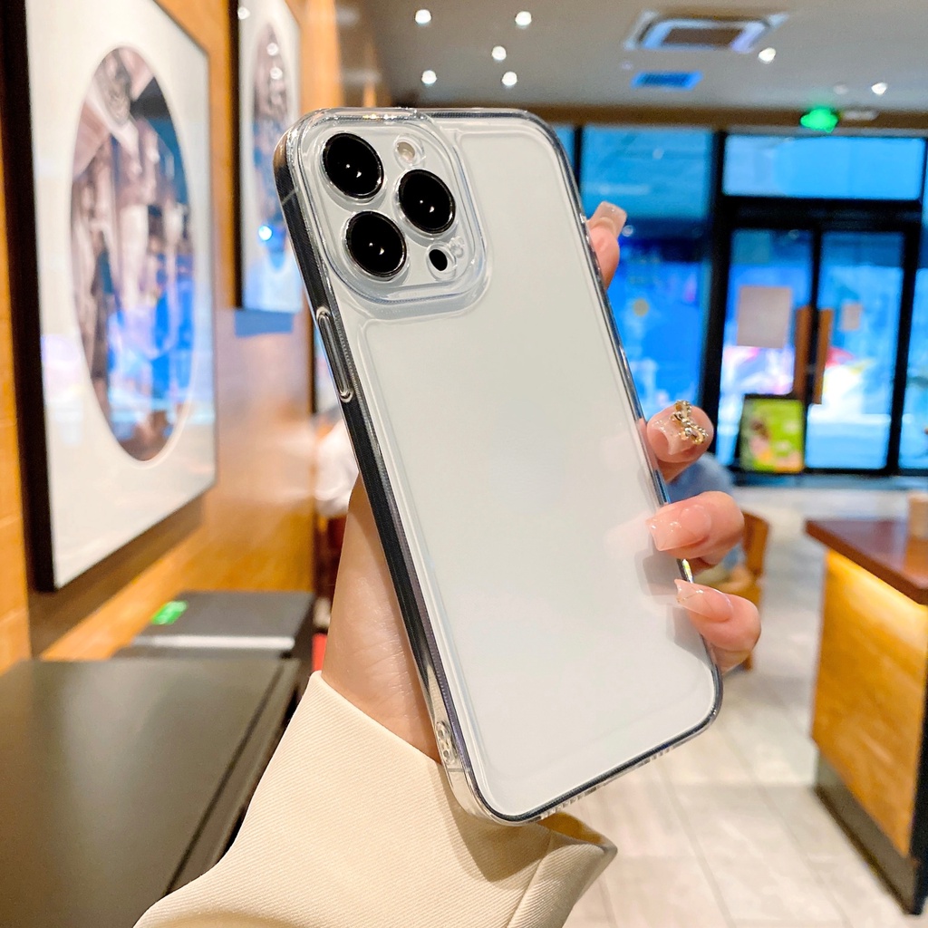 Clear Camera Protection Space Case For Redmi Note 11 10 9 8 Pro max 7 ...