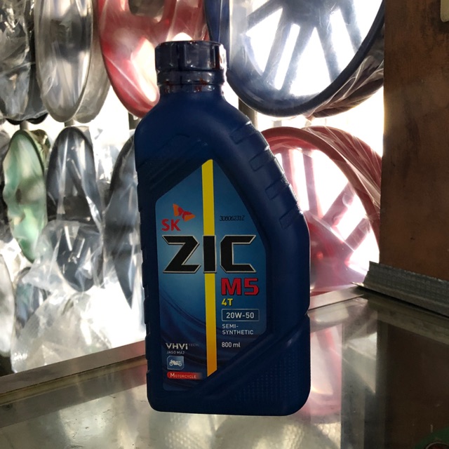 ZIC Oil M5 4T Semi Synthetic 20W-50 800ML/1Liter | Shopee Philippines