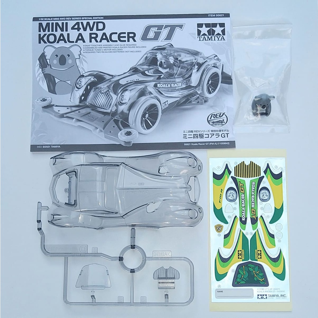 Tamiya GT Koala Racer Cowl with sticker and Koala Racer - parts out ...