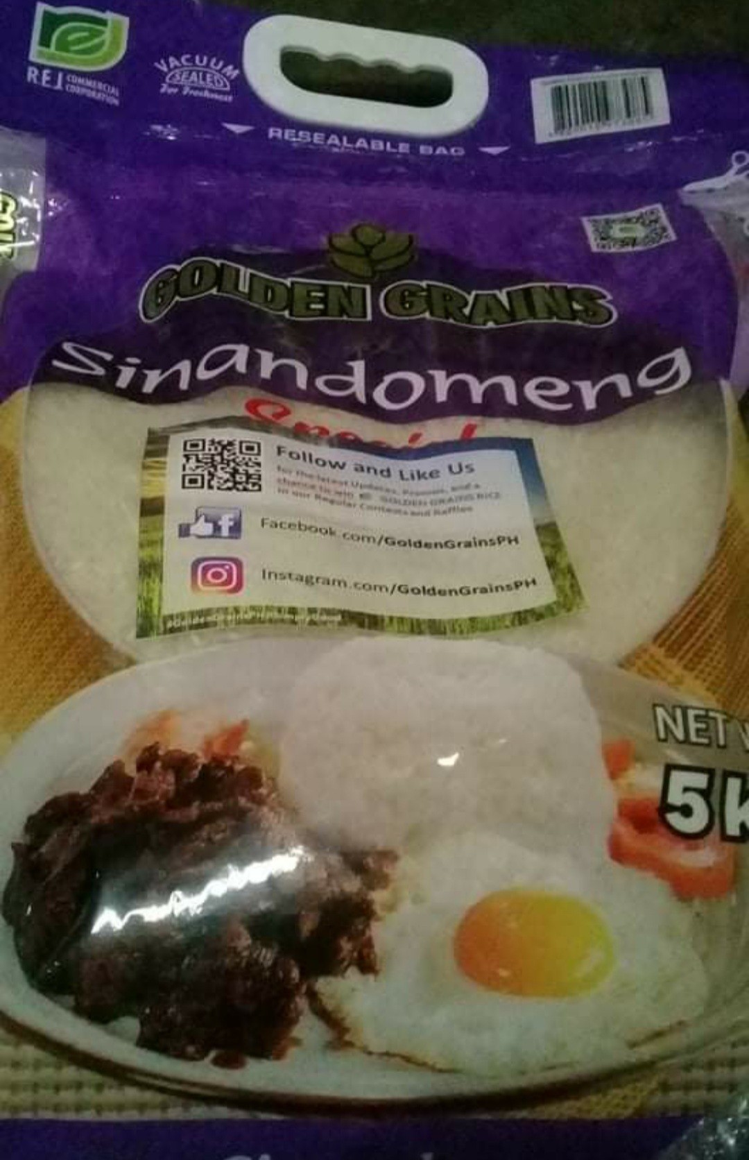 Golden Grains Sinandomeng Rice 5kg | Shopee Philippines
