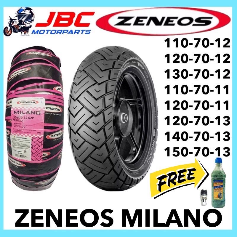 Zeneos Zn87 Motorcycle Tire Gulong Free Tire Sealant and Pito Tubeless ...
