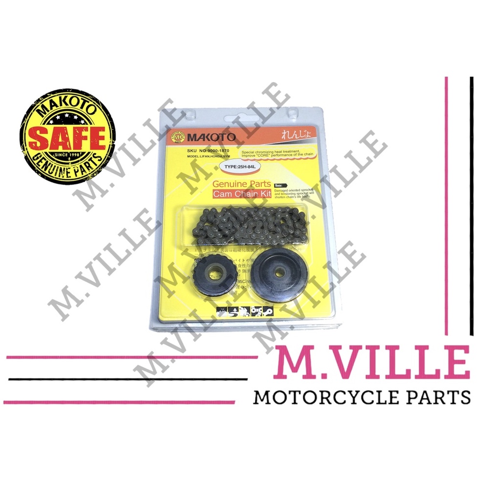 Rusi MP 110 Timing Chain kit with rollers 84 L Makoto Brand | Shopee ...