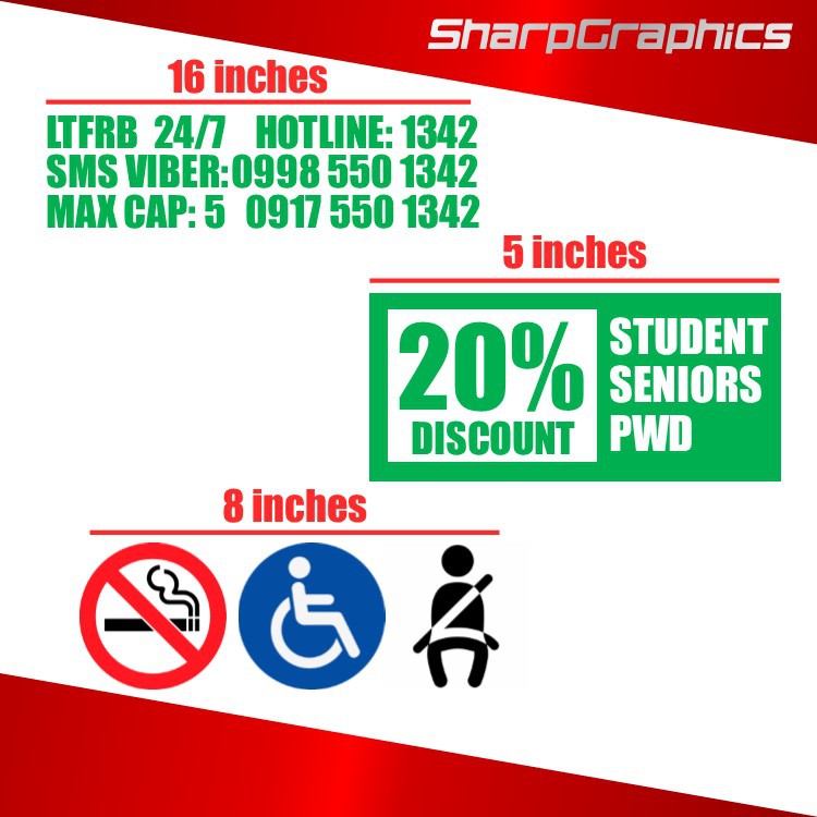 TAXI LTFRB Sign Sticker Decal | Shopee Philippines