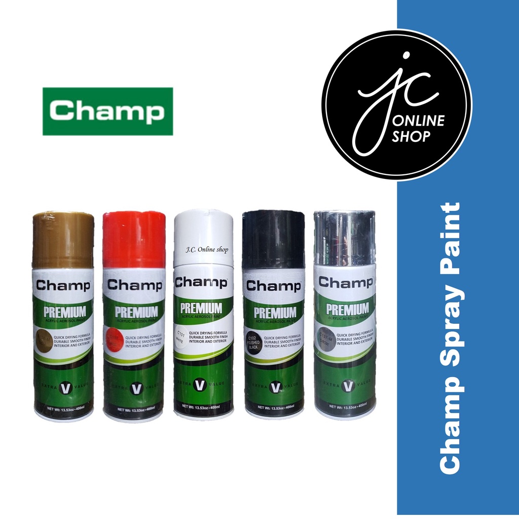 Champ Premium Acrylic Aerosol Spray Paint 400mL | Shopee Philippines