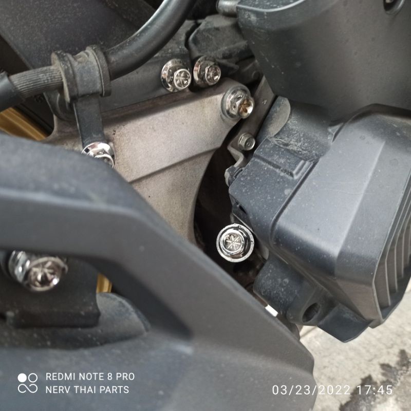 Honda Pcx 160 Engine Bolt and Rear Fender Set[5pcs] | Shopee Philippines