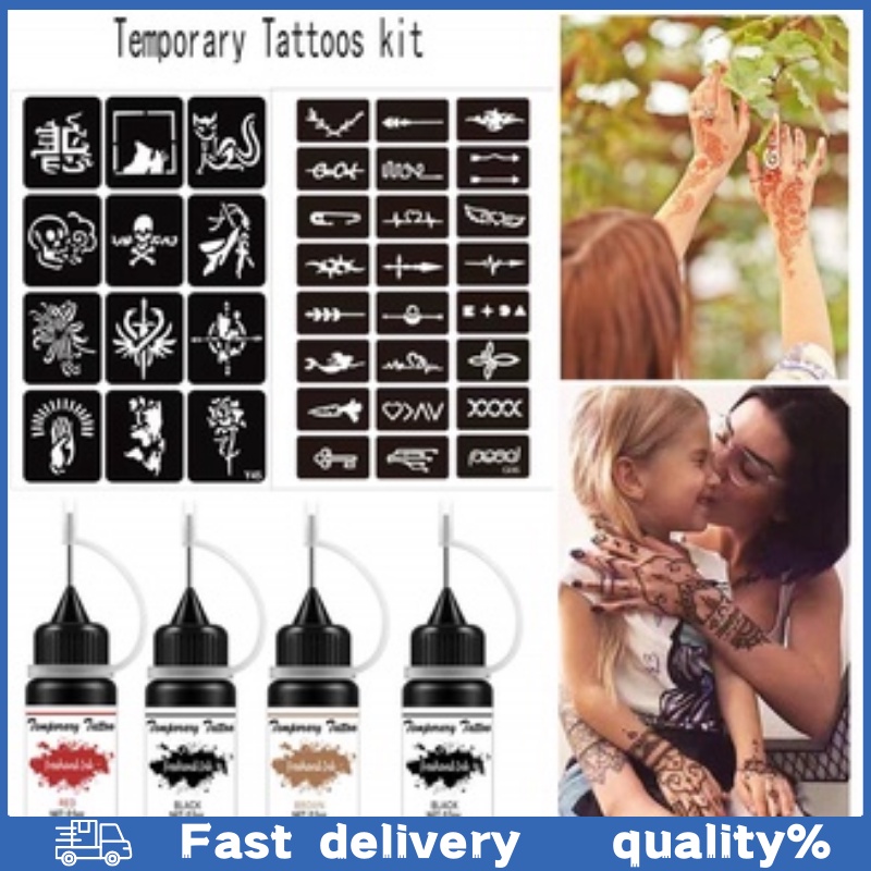 (Promo Package)Freehand Ink Temporary Tattoo Kit Semi Permanent Tattoos ...