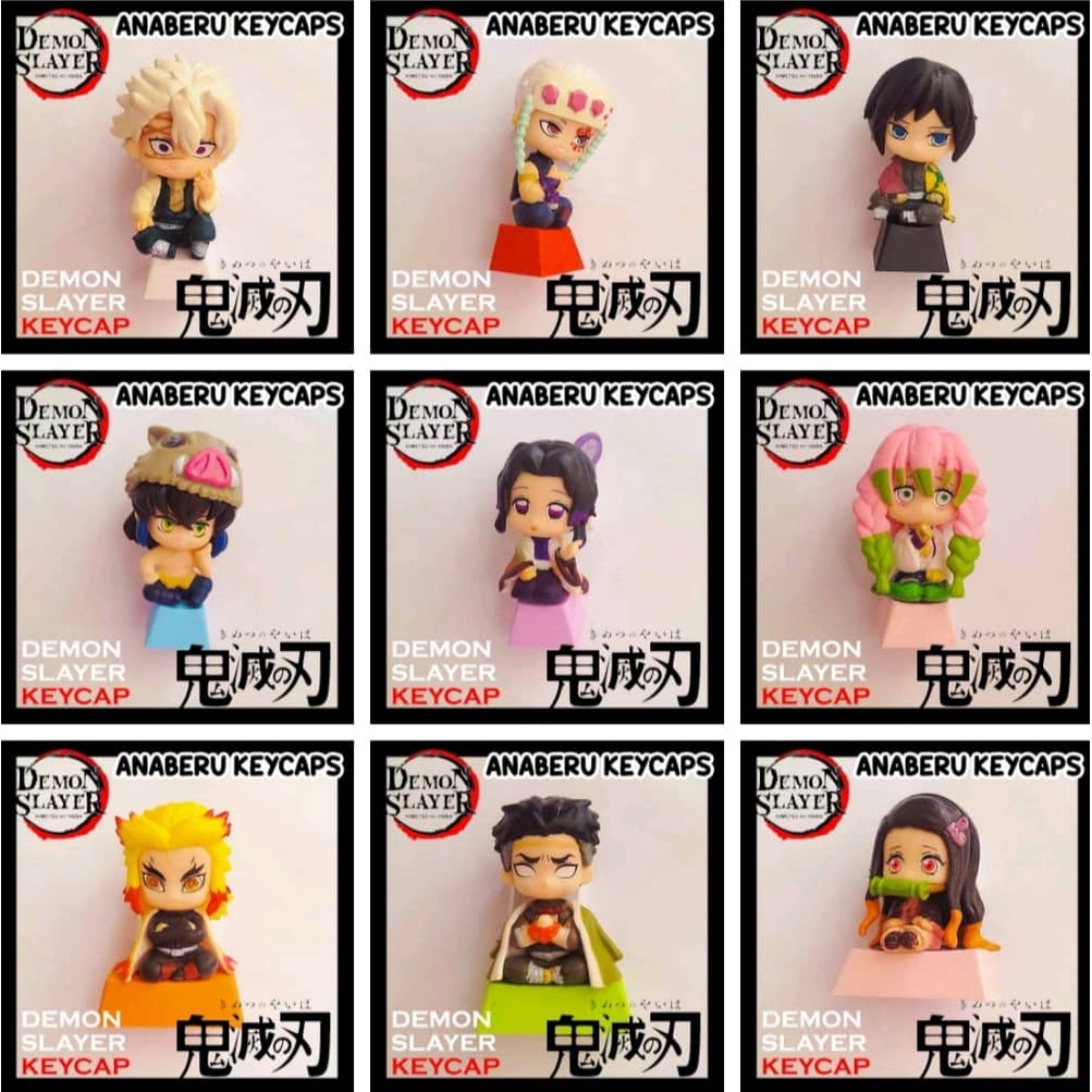 Demon Slayer Keycaps Kimetsu No Yaiba Keycaps For Mechanical and Gaming ...
