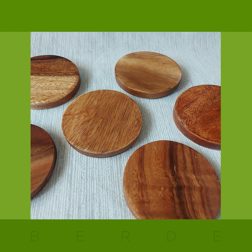 Natural Wooden Coaster - 4in diameter | Shopee Philippines
