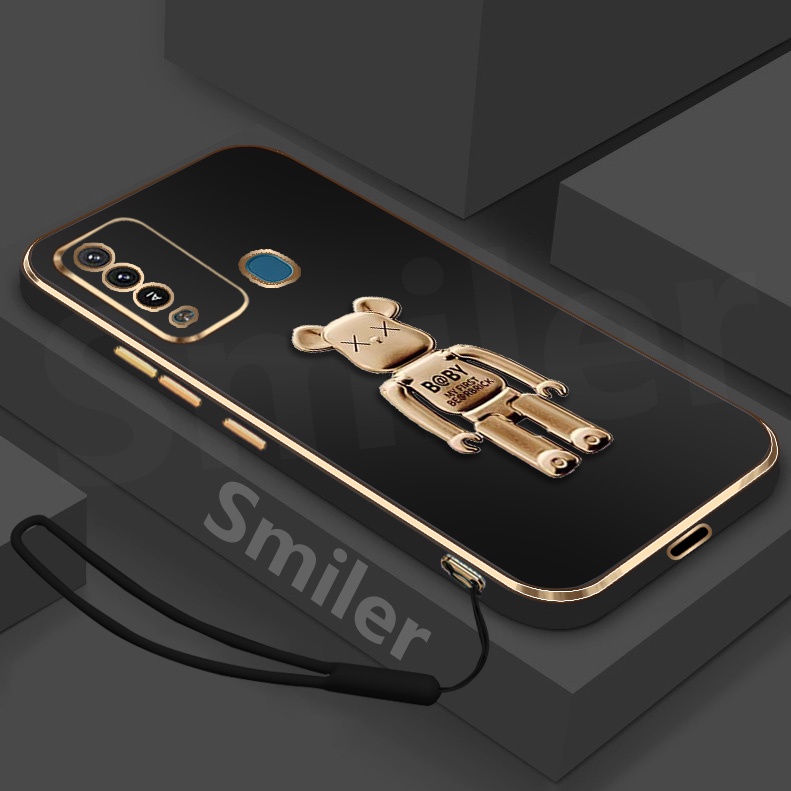 For Itel P37 Pro Vision 2 Plus Electroplated Straight Edge Case with ...