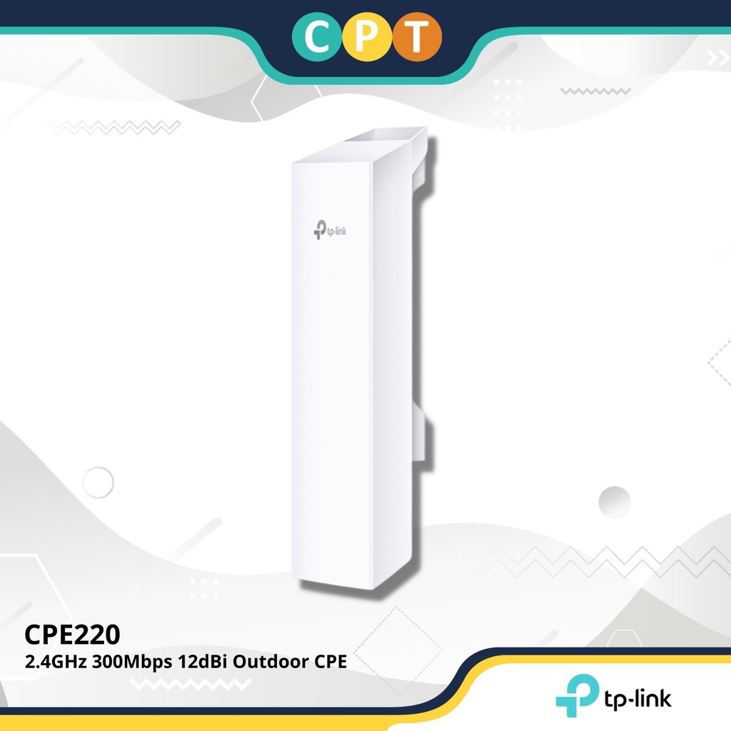 TP-Link CPE220 2.4GHz 300Mbps 12dBi Outdoor CPE | Shopee Philippines