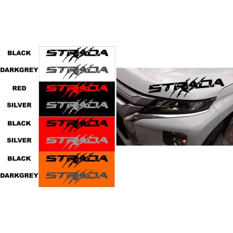 Mitsubishi Strada Monster Claw Sticker Design | Shopee Philippines