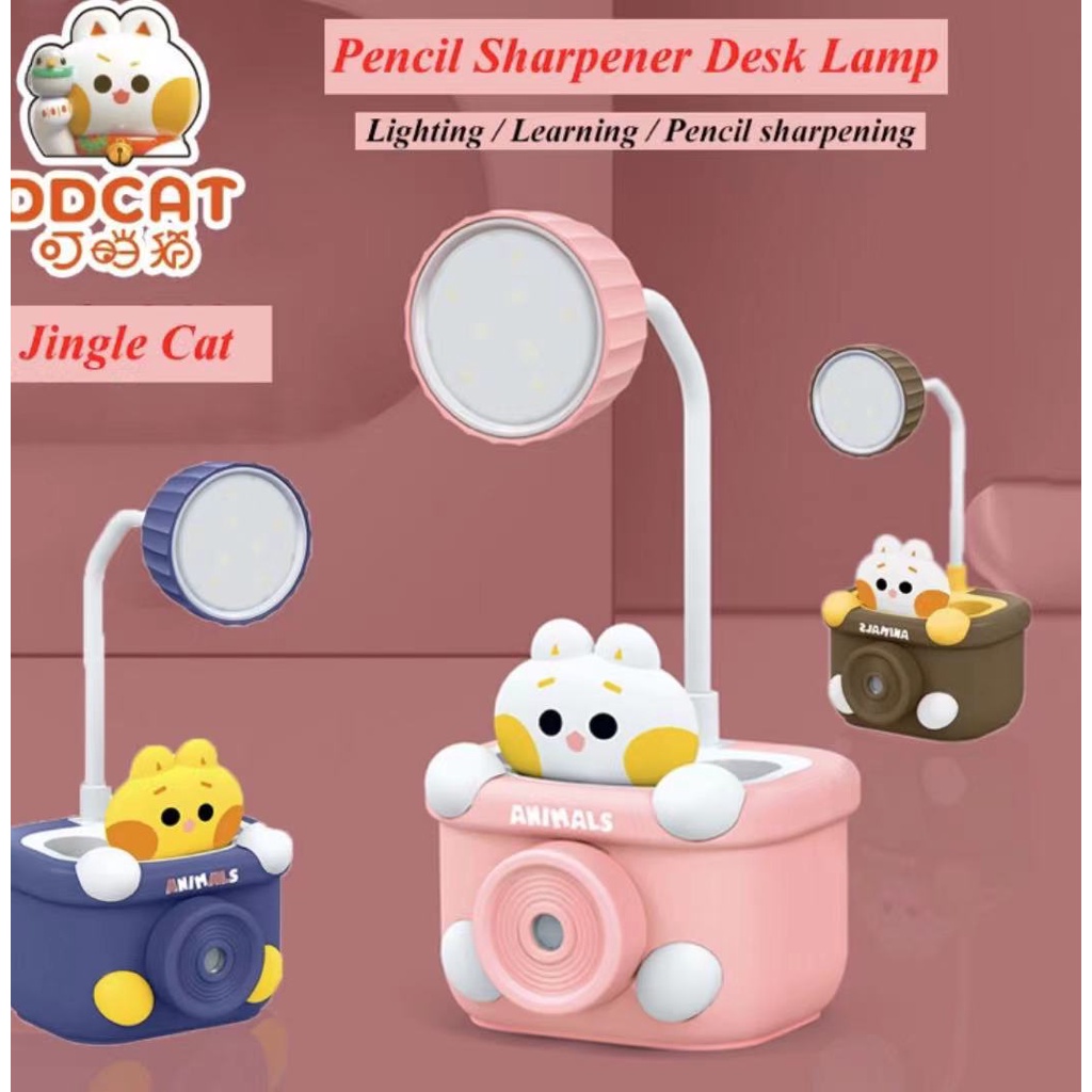 3 in 1 DDCAT Mini Table Lamp Multifunctional with Built-in Pencil ...