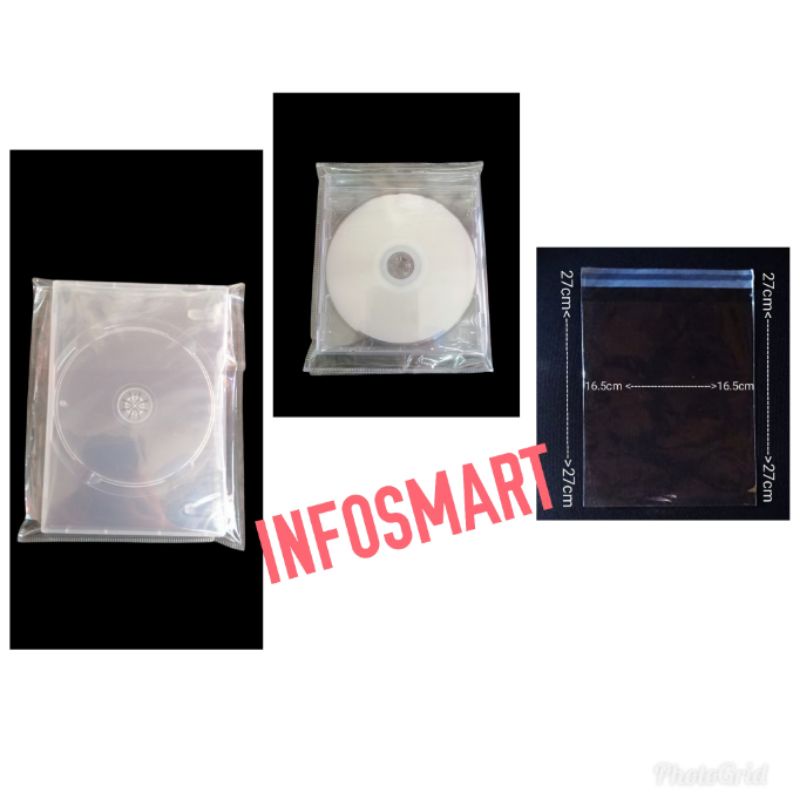 CD DVD RESEALABLE PLASTIC FOR CD/DVD CASE COVER (100PIECES) | Shopee ...