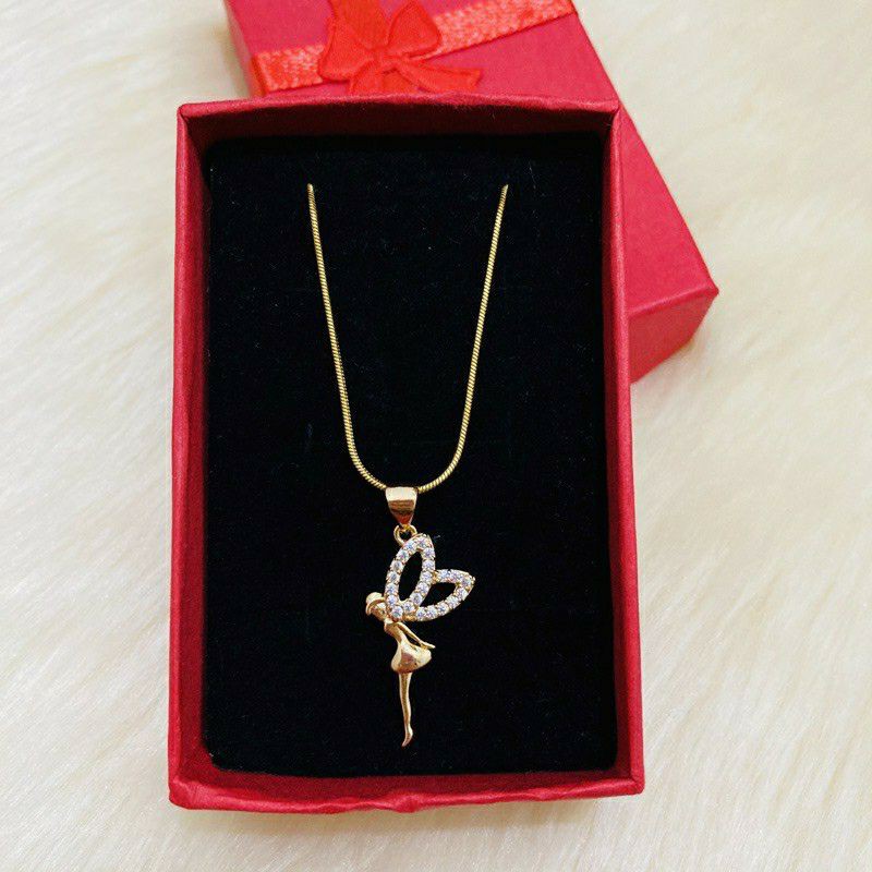 Gold plated Non tarnish Tala Inspired Tinkerbell Necklace with free box ...