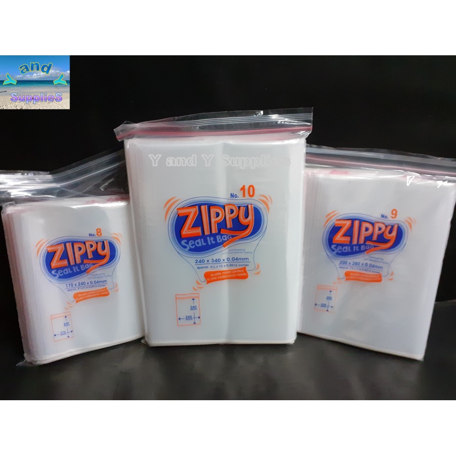 Ziplock Bags, Resealable Bags, ZIP IT. ZIPPY, 100's, #8 to #10 (zip ...