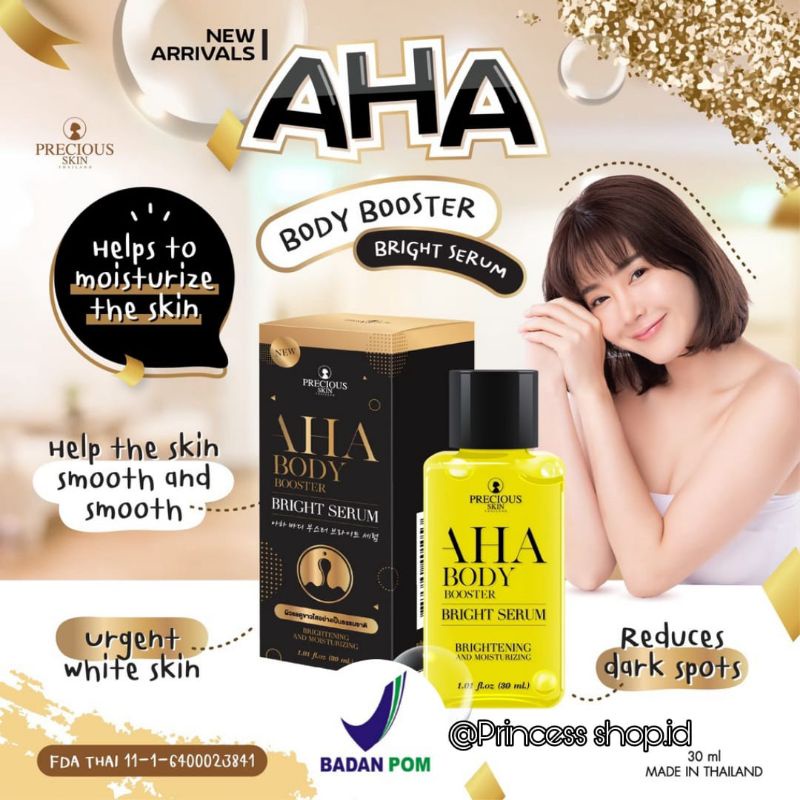 Aha Body Booster Bright Serum Precious Skin / AHA Mimi White / Mimi White AHA | Shopee Philippines