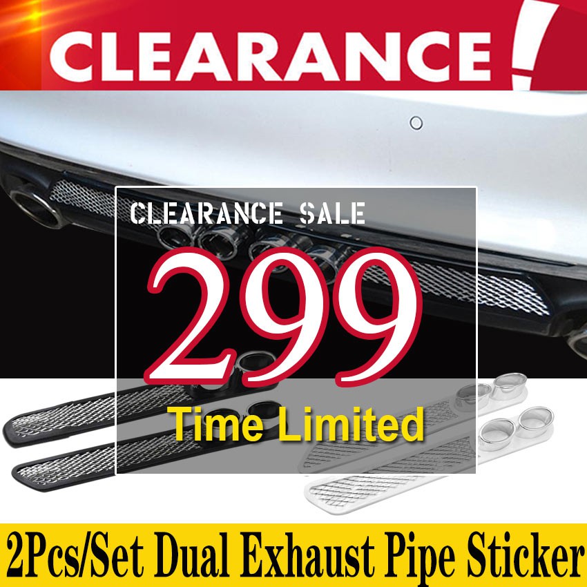 Universal Car Fake Decorative Vent Grid Exhaust Muffler Pipe High ...