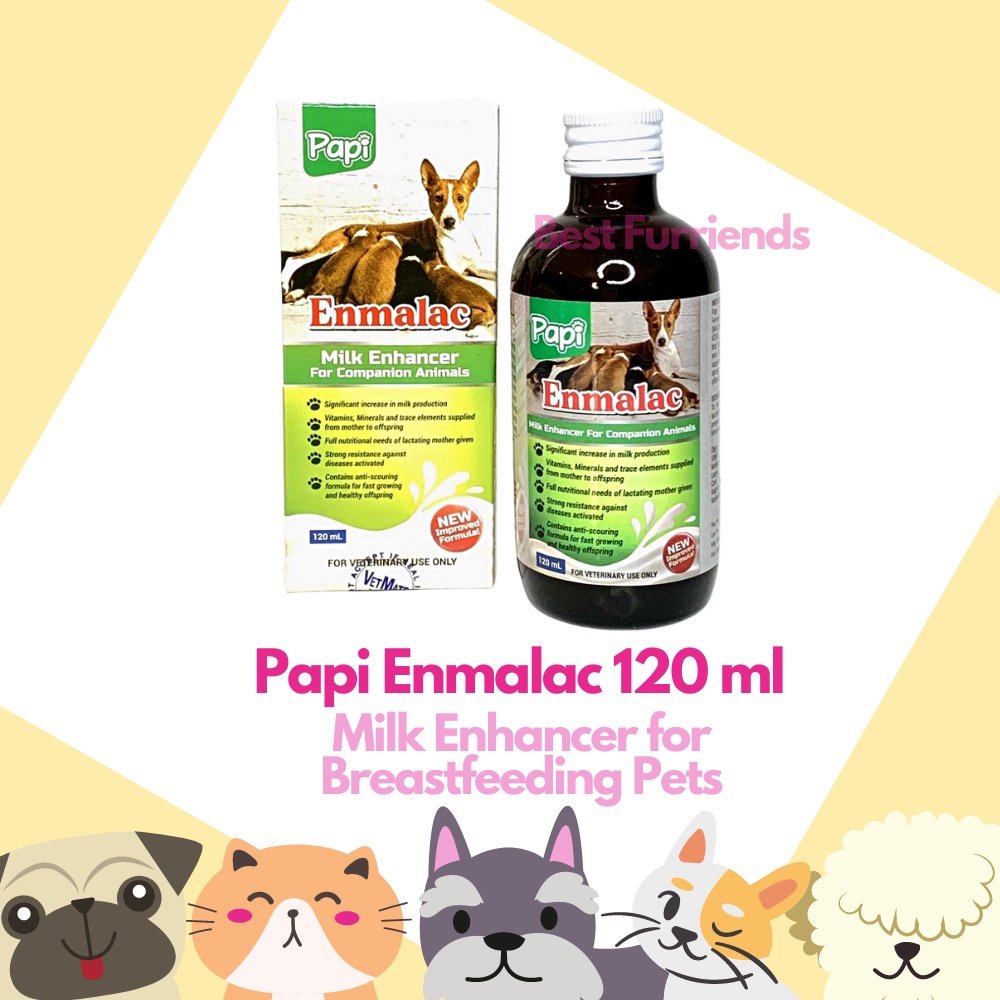 Enmalac Milk Enhancer 120ml Breastfeeding Dogs and Cats Bagong panganak ...