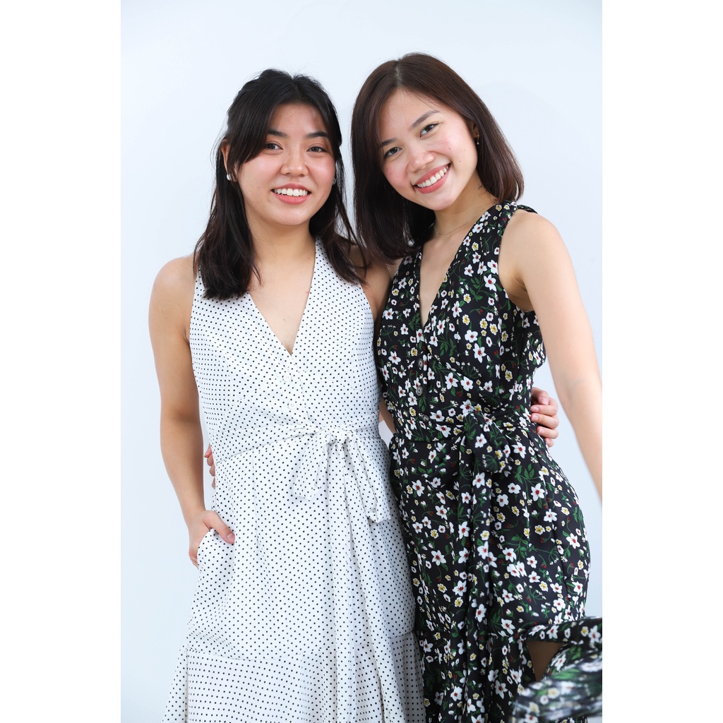 Hey Riley Tatiana Dress (White Polkadot, Mint Polkadot and Black Floral ...