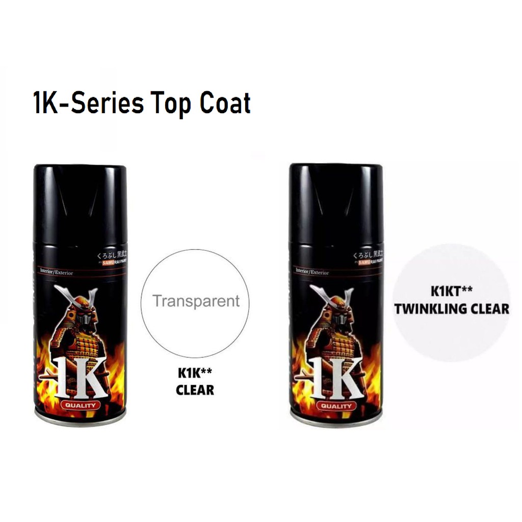 Samurai Paint - Top Coat (Clear / Flat Clear / Clear with Glitters ...