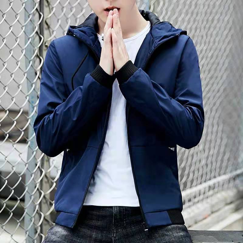 Bomber jacket unisex with hood casual korean new design /plain fashion ...