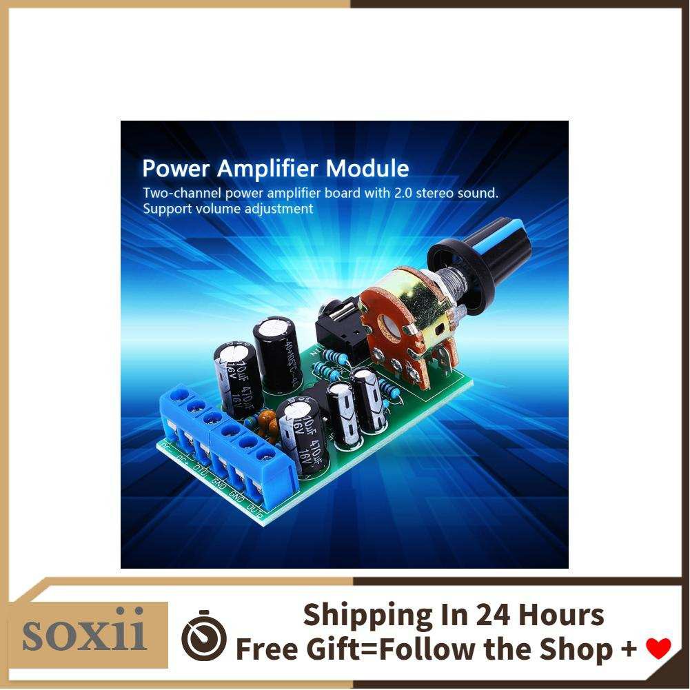 Soxii tda2822m mini radio dual channel 2.0 stereo audio dc power ...