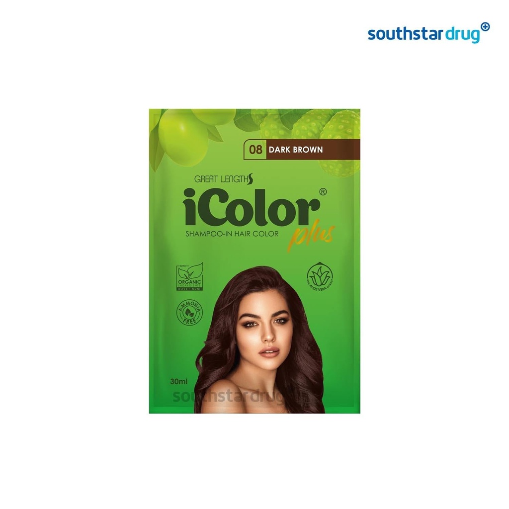 iColor Hair Dye Shampoo Dark Brown 30 ml | Shopee Philippines