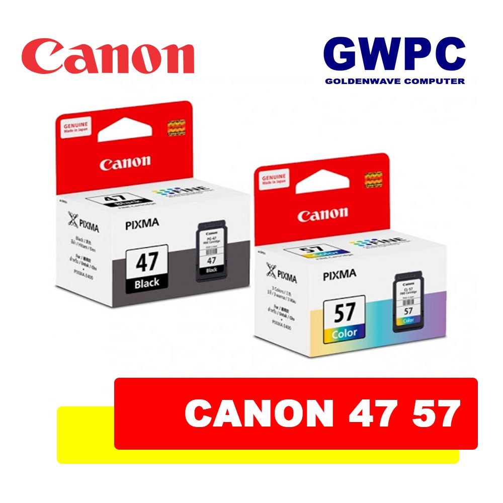 Canon PG-47 CL-57 Genuine Ink Cartridge 47 57 | Shopee Philippines