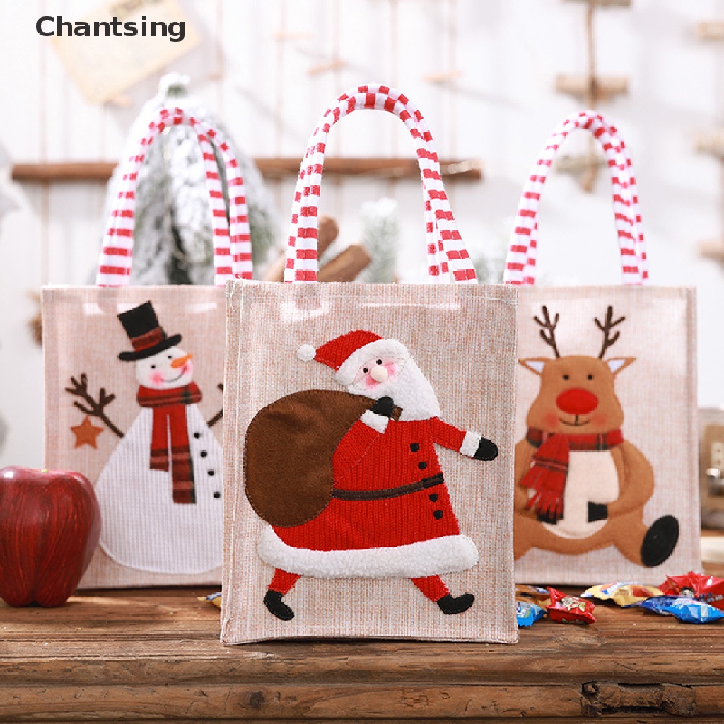 Christmas Santa Sack Children Xmas Gift Candy Stocking Bag Santa Claus ...