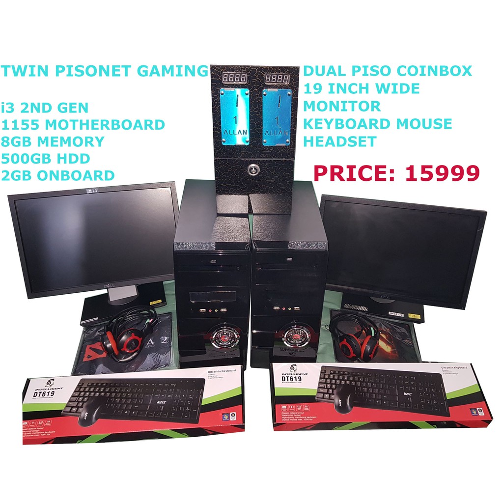 Gaming Twin Pisonet i3 2nd Gen 8gb 500gb | Shopee Philippines