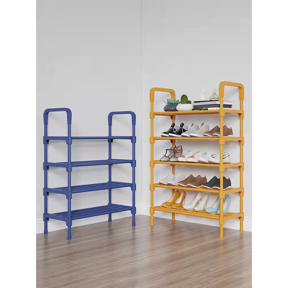 6 Layer shoe rack Tier Colored stainless steel Stackable Shoes ...