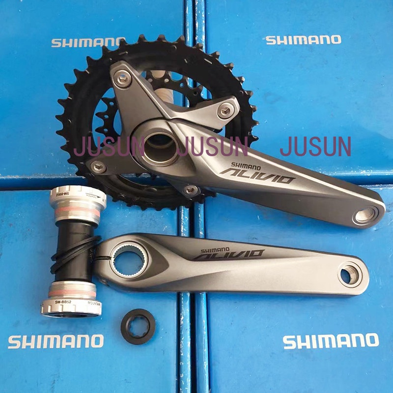 Shimano Alivio M4000 FC-M4050-B2 36-22T MTB Bike 2 x 9/10 Speed Double Chainring Hollowtech ...
