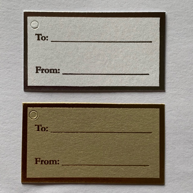 Silver / Gold Premium Gift Tags | Shopee Philippines