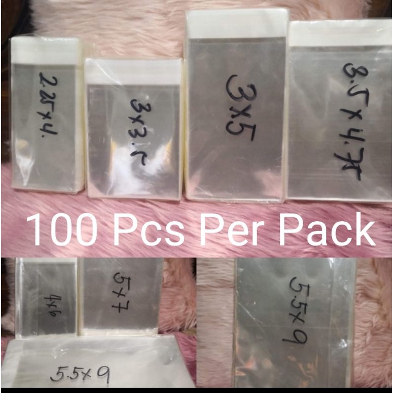 OPP Plastic with adhesive with diff. sizes..( no hole) | Shopee Philippines