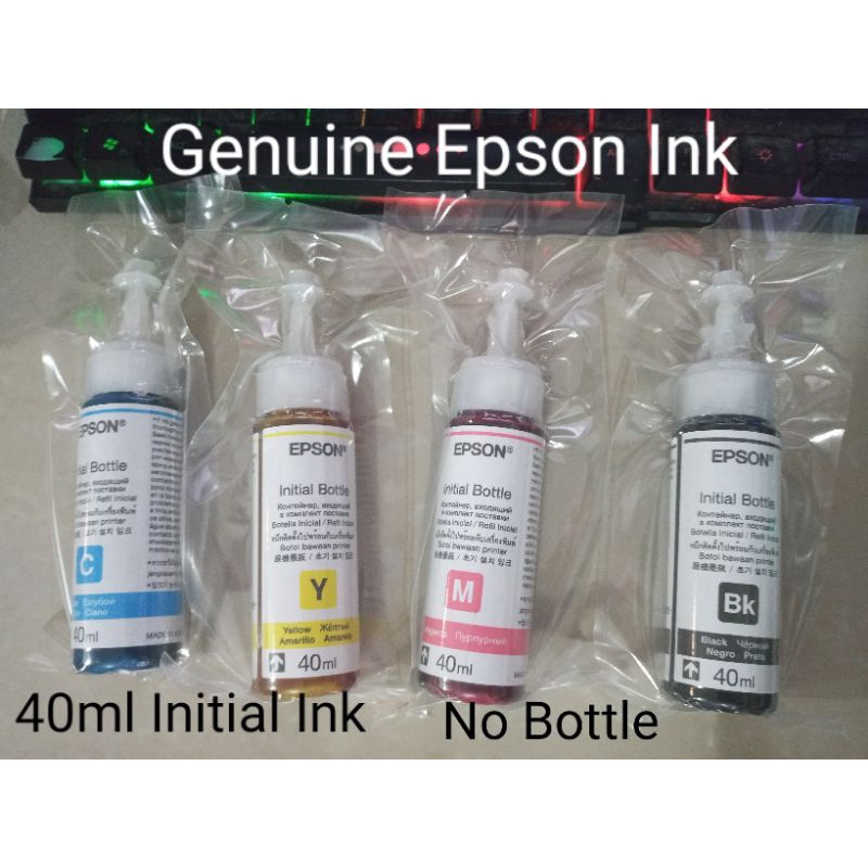 40 mL Genuine/ Original Initial Ink for Epson L120 Printer | Shopee Philippines
