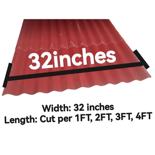Corrugated Sheet/ Yero "Gauge 26" Cut Per 1 FT, 2 FT, 3 FT, 4FT, 5 FT ...