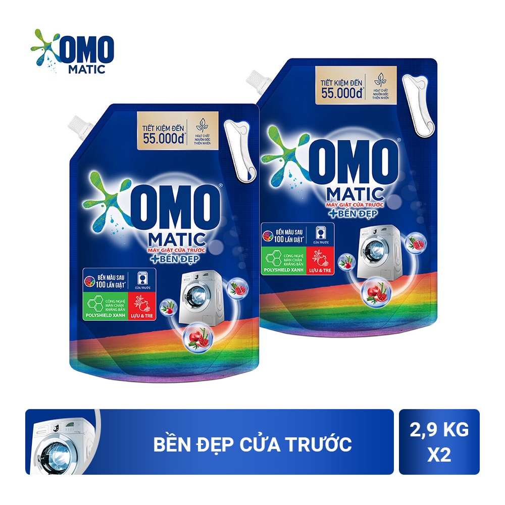 Omo Matic Washing Liquid in front of 2.9kg bags | Shopee Philippines