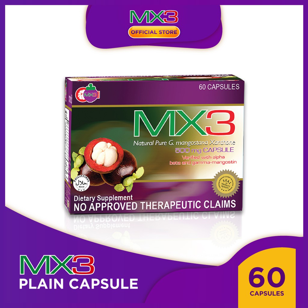 MX3 Natural Pure G. Mangostana Capsule | Shopee Philippines